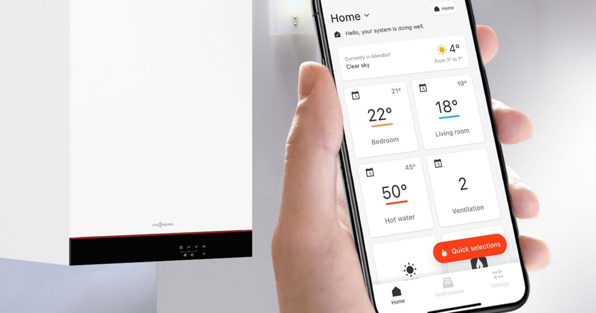 ViCare app - styr ditt värmesystem på distans | Viessmann SE